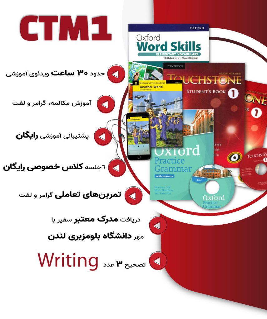 دوره مبتدی زبان انگلیسی خودآموز بزرگسالان و کودکان | CTM1